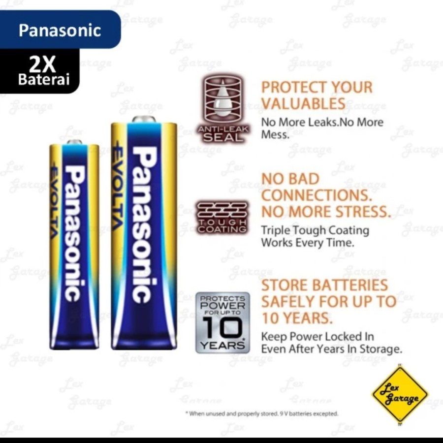Jual baterai alkaline AA AAA A2 A3 Panasonic EVOLTA original | Shopee Indonesia