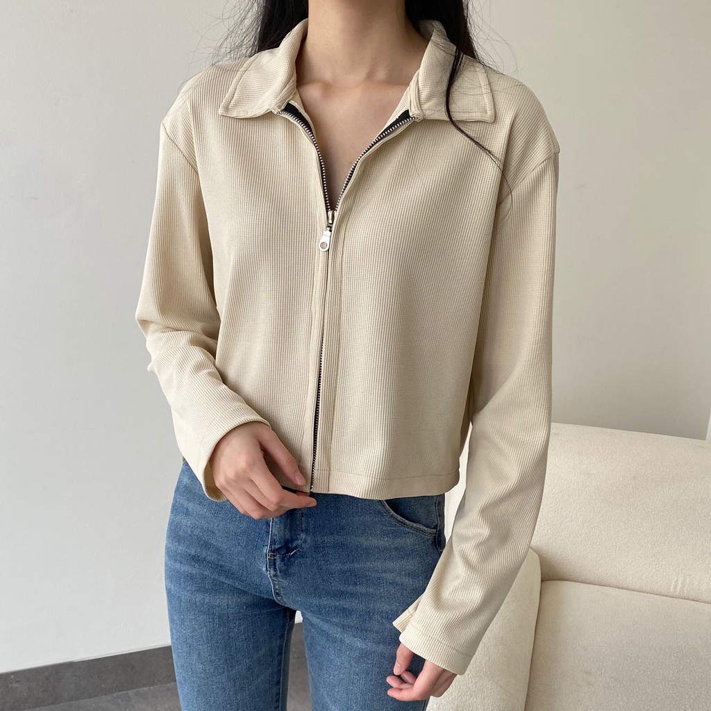 Jual Caerys - Gwen Zipper Top - Atasan Wanita Kekinian | Shopee Indonesia