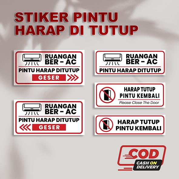 Jual R114 STIKER TUTUP PINTU | STIKER RUANGAN AC | STIKER TUTUP PINTU ...