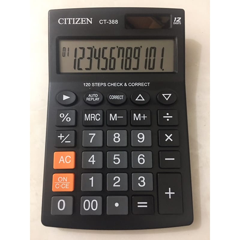 Jual kalkulator Citizen ct 388 warna. Kalkulator 12 digit | Shopee ...