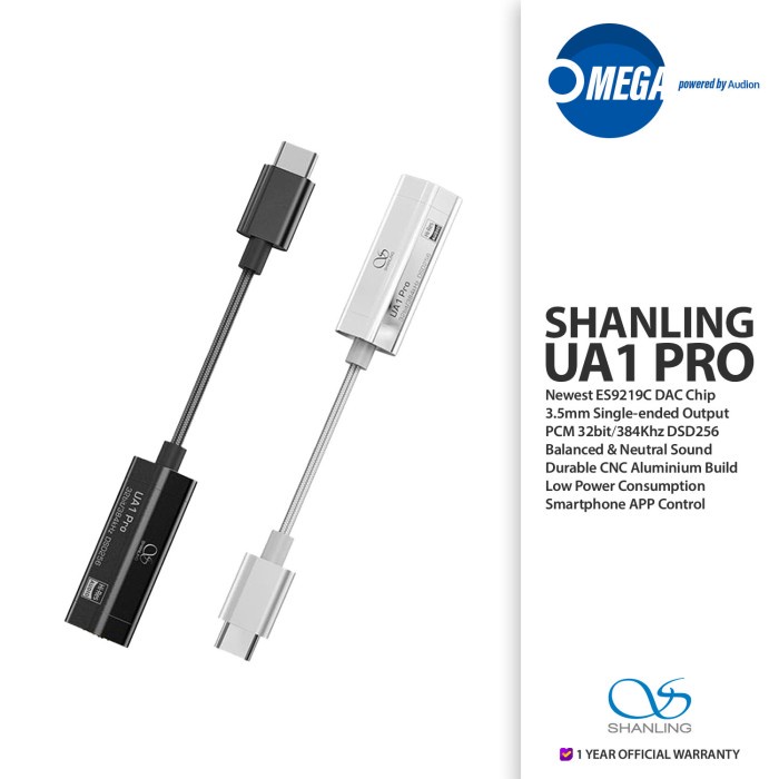Jual Shanling Ua1/Ua-1 Pro Es9219C Usb Type-C 3.5Mm Portable Dongle Dac ...