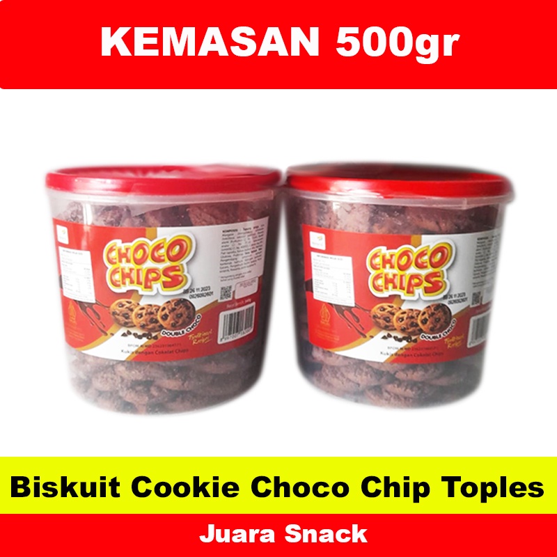 Jual Biskuit Cookie Choco Chip Toples 500gr Juara Snack | Shopee Indonesia