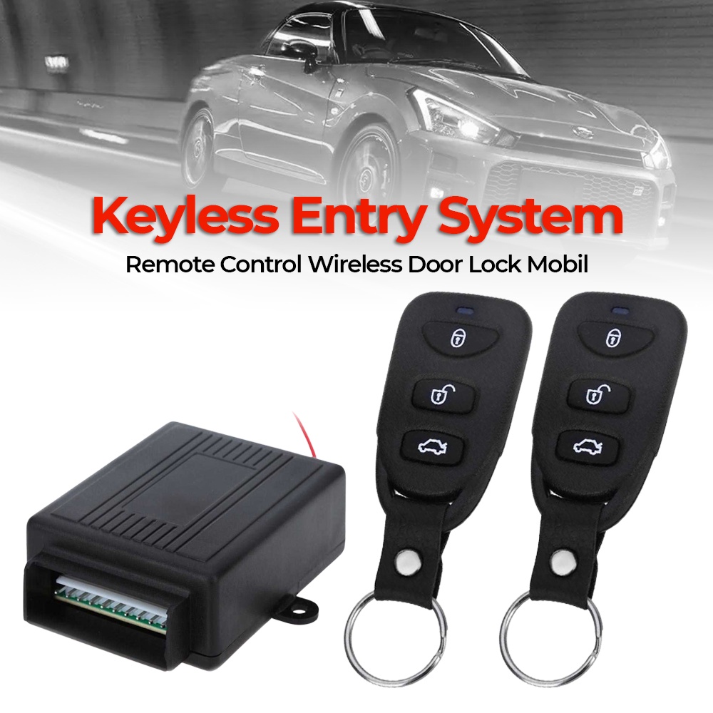 Jual Mp Lanbo Keyless Entry System Remote Control Wireless Door Lock ...