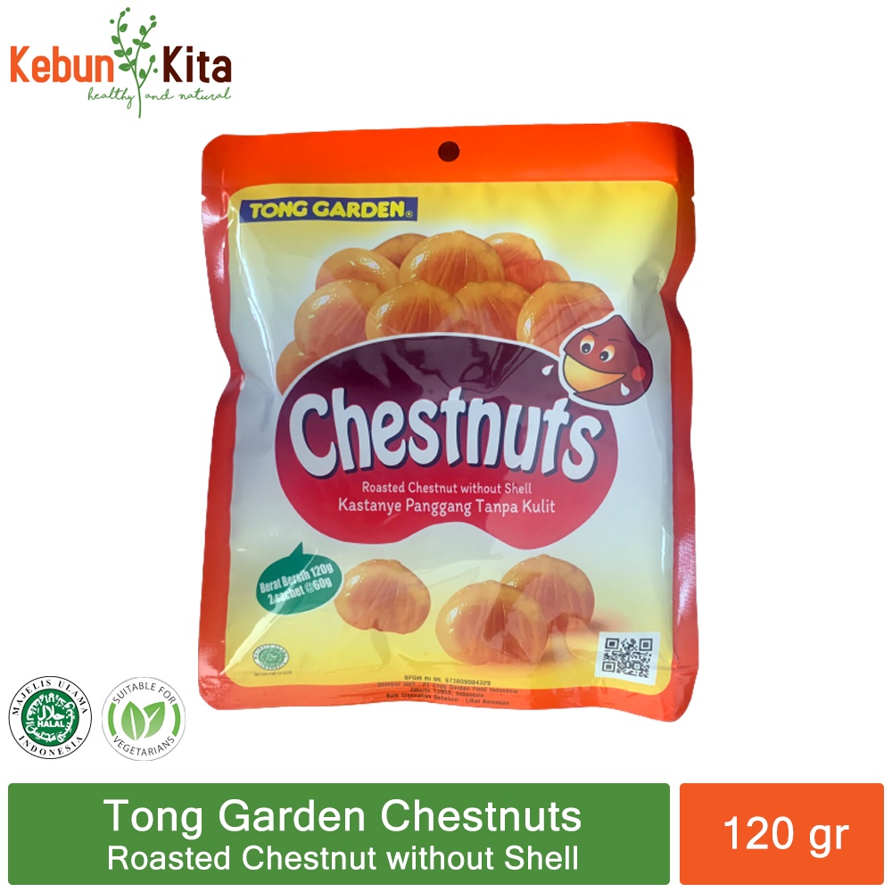 Jual Tong Garden Chestnuts 120 gr ( Kastanye Panggang Tanpa Kulit ...