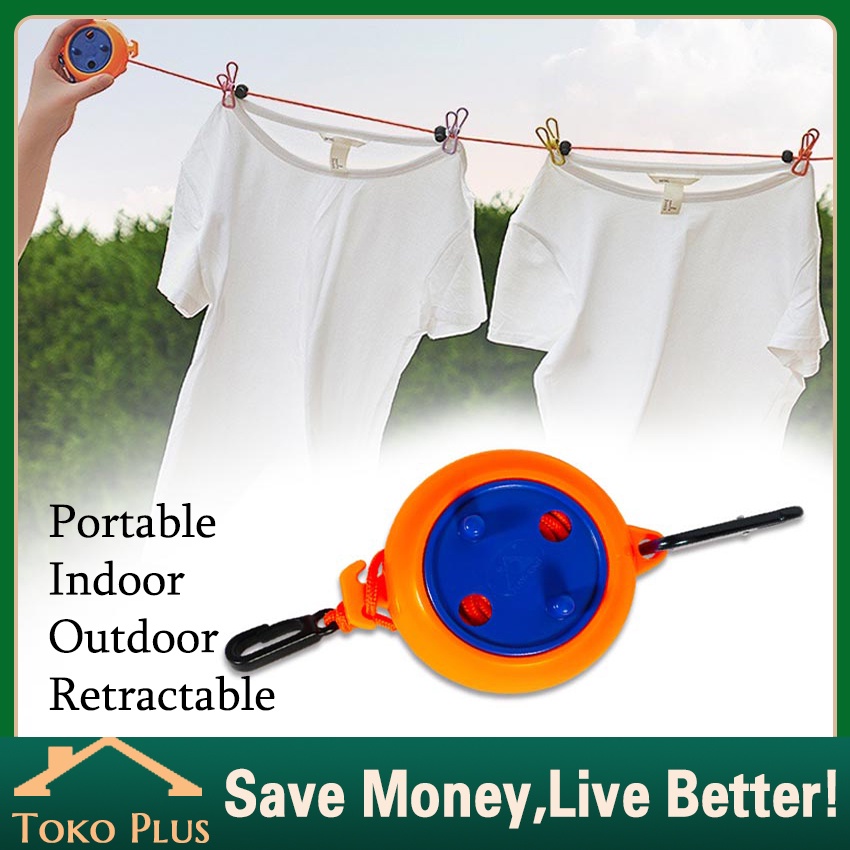 Jual 10M Tali Gantungan Jemuran Baju Portable Indoor Outdoor ...