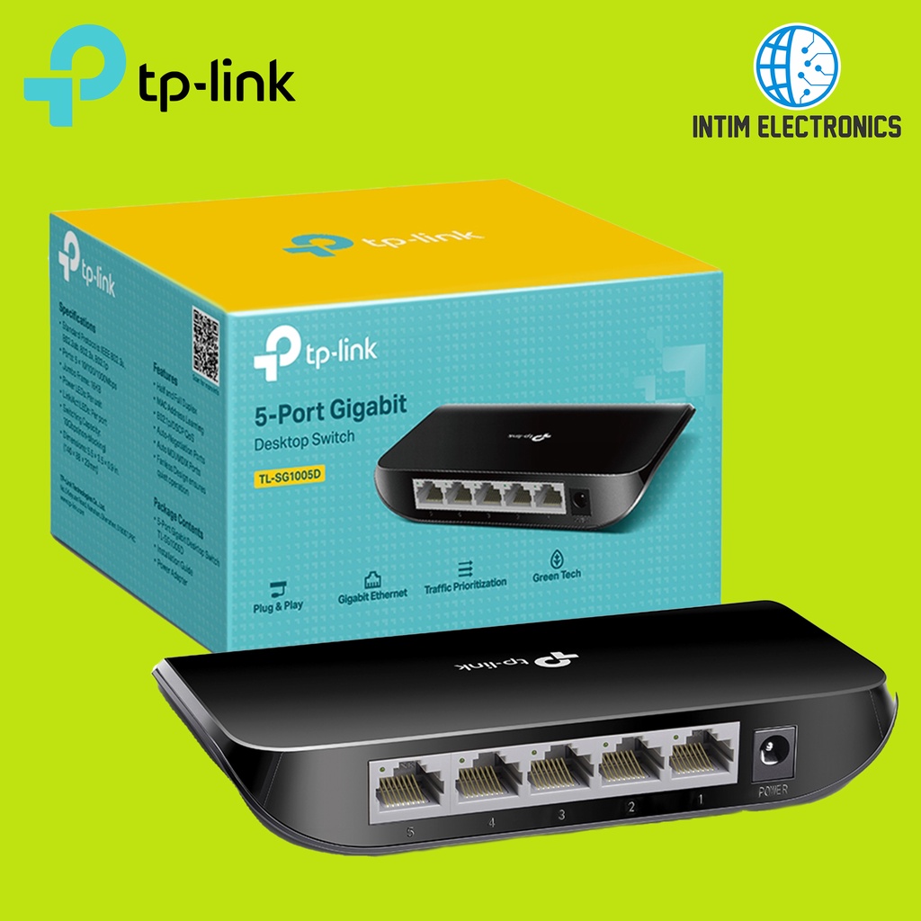 Jual TP-Link TL-SG1005D 5 Port Gigabit Dekstop Switch | Shopee Indonesia