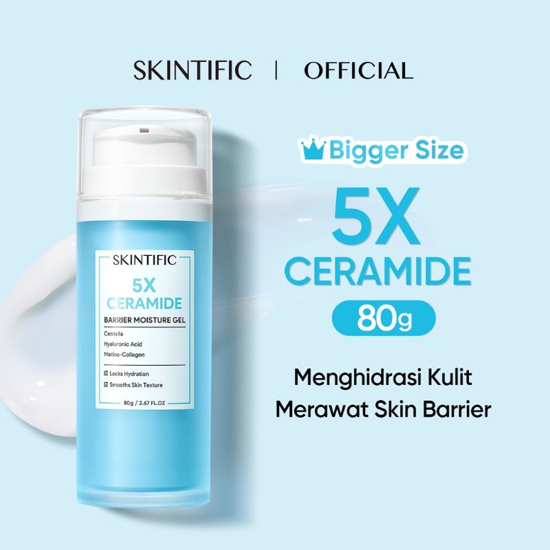 Jual SKINTIFIC 5X Ceramide Barrier Repair Moisture Gel 80g Facial ...