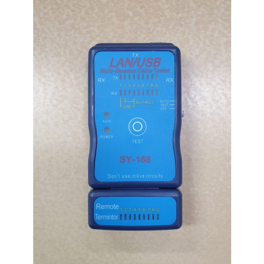 Jual LAN Tester RJ45 RJ11 Cat 5e 6 UTP FTP STP dan USB Include Battery ...