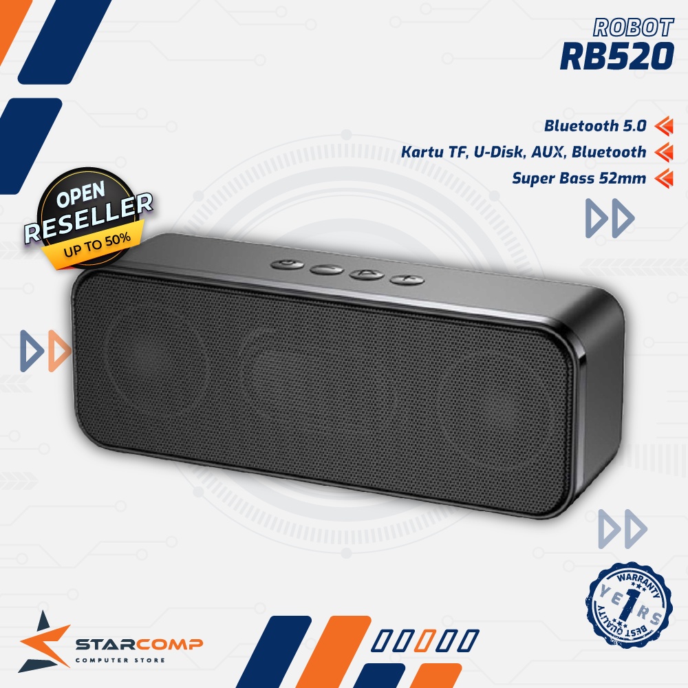Jual Speaker Bluetooth Robot RB520 Bluetooth 5.0 Portable Audio Wireless | Shopee Indonesia