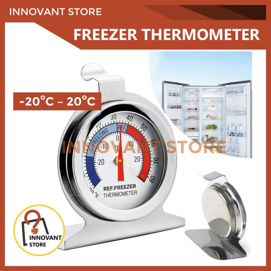 Jual Termometer Kulkas Freezer Thermometer Freezer Kulkas Stainless ...