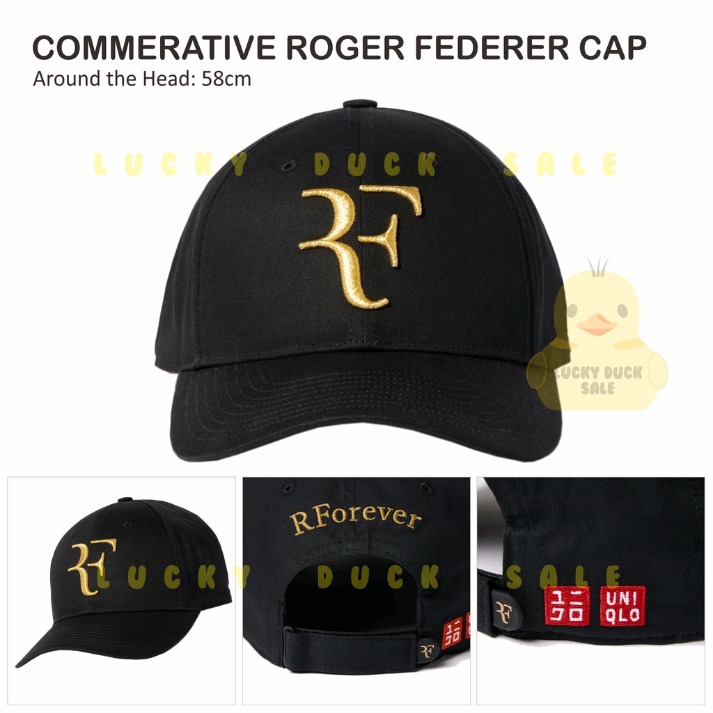 Jual UNIQLO Roger Federer RF Commerative Cap Tennis Rforever Topi Tenis ...