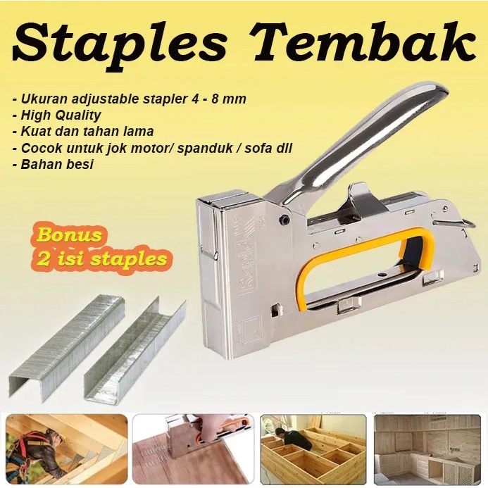 Jual Alat Staples Tembak Stapler Tembak Guntacker Kayu Jok Kulit Motor ...