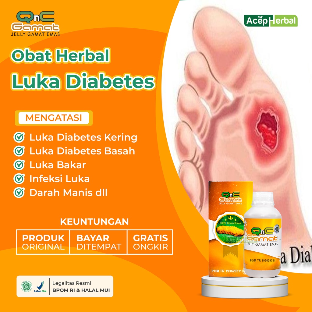 Jual Obat Luka Diabetes Basah kering Infeksi Luka Bakar Darah Manis ...