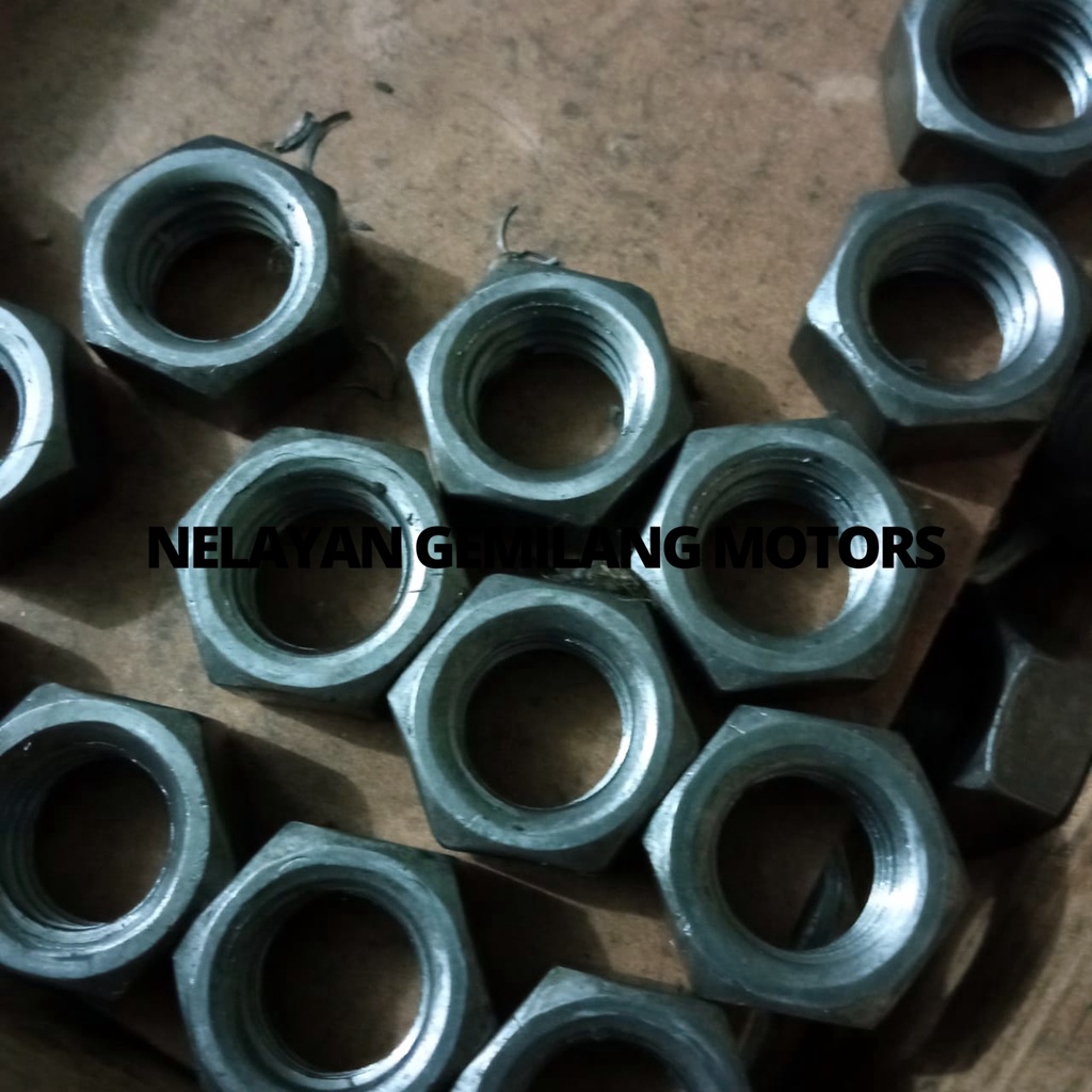 Jual Nut/Mur Bahan C Besi ukuran 3/4" Inch | Shopee Indonesia