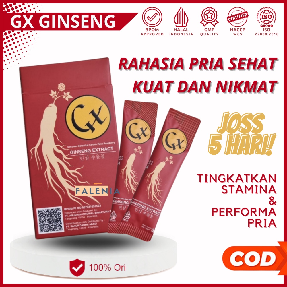 Jual Minuman GX Ginseng Penambah Stamina Pria / Kuat Tahan Lama ...