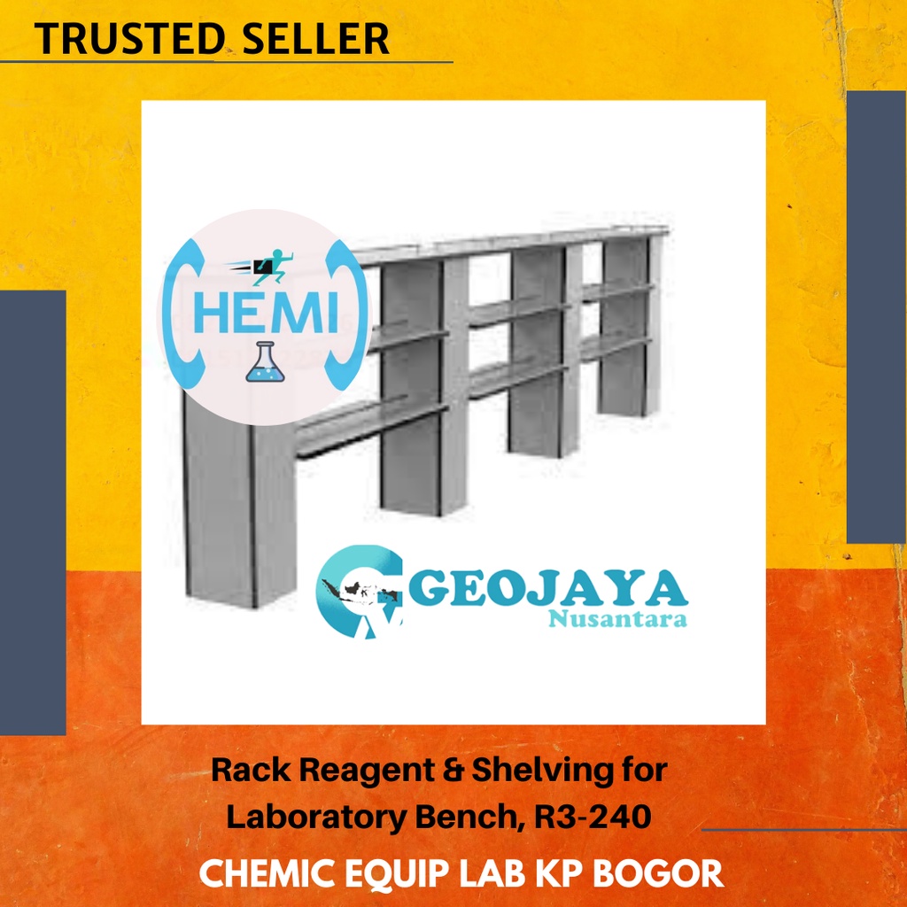 Jual Rack Reagent & Shelving for Laboratory Bench, R3-240 | Shopee ...