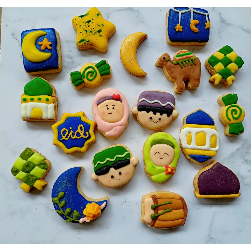 Jual SATUAN - COOKIES LEBARAN / Cookies hias LEBARAN / Kue kering ...