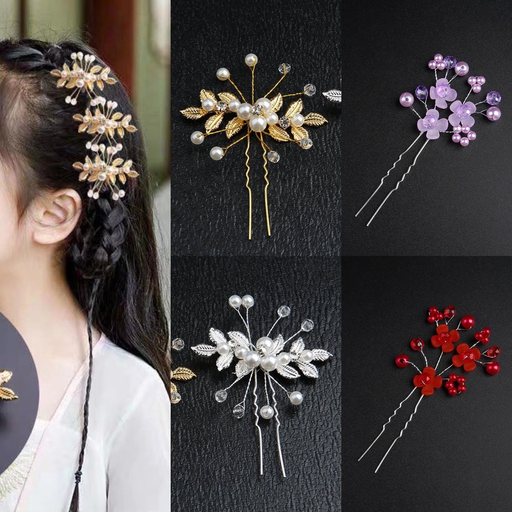 Jual COD Wedding Bridal/Tusuk Konde/Jepit Rambut Mutiara Wanita U ...