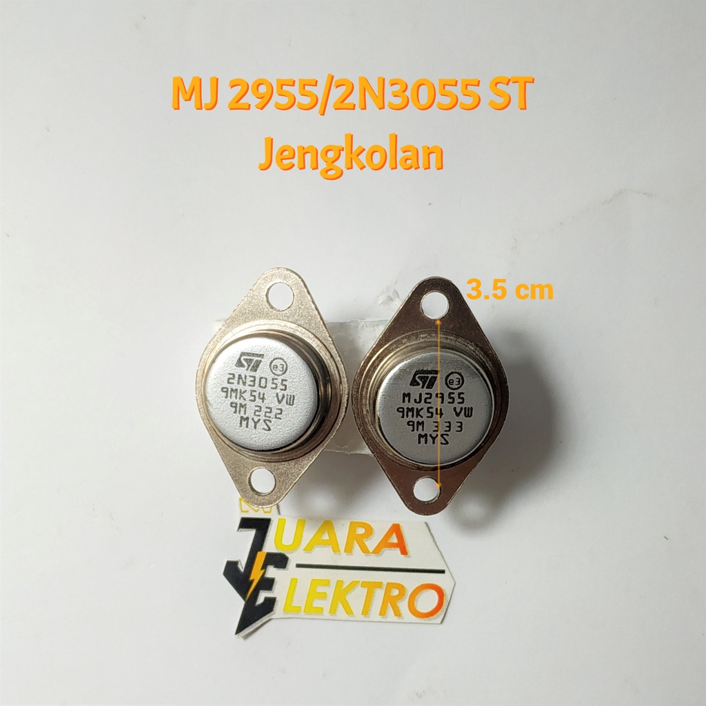 Jual TRANSISTOR (TR) MJ 2955/2N3055 ST Jengkolan Malaysia (1 SET) | Shopee Indonesia