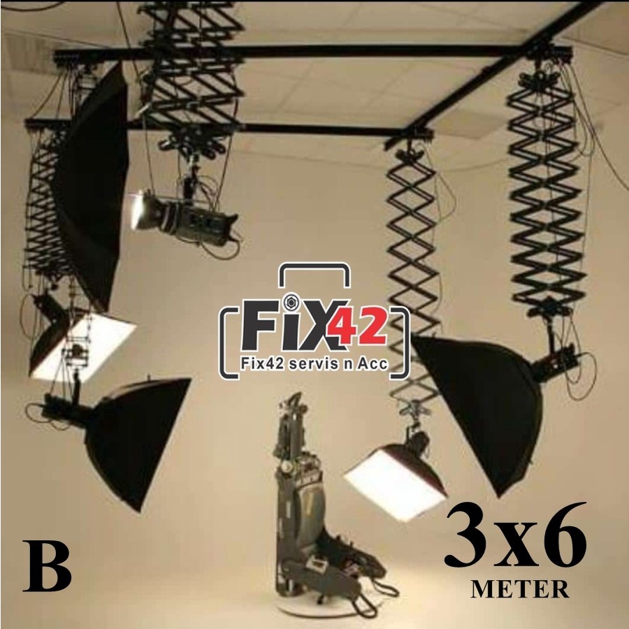 Jual Ceiling Track Rail System Lightsaber Complete Kit 3x3meter ...