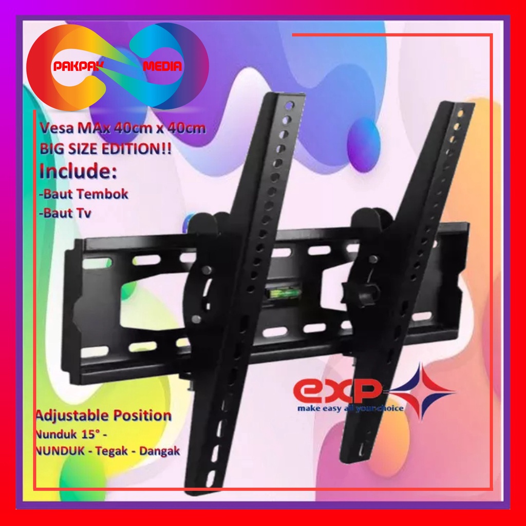 Jual Bracket TV LED PANASONIC 42 inch 43 45 47 49 50 52 53 55 inch ...