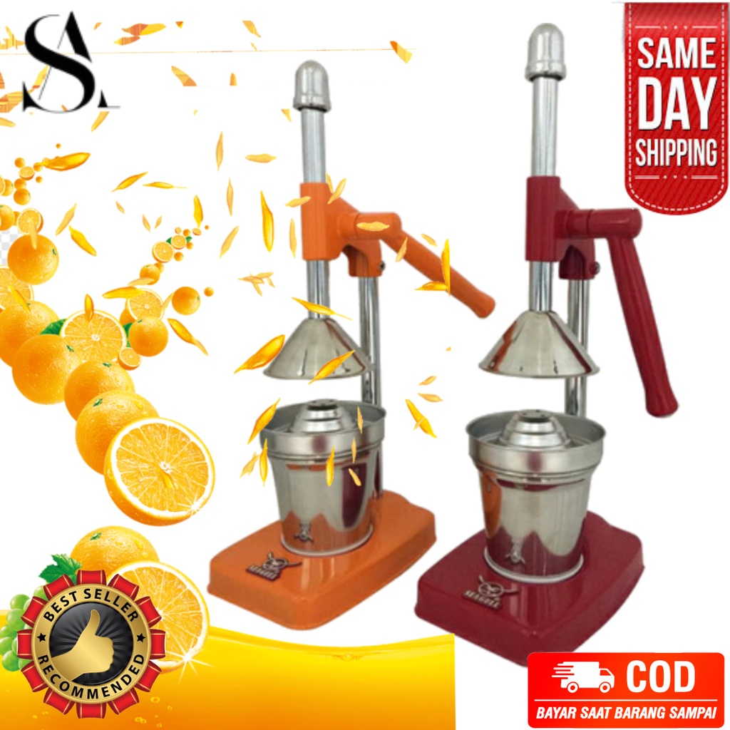 Jual Perasan jeruk stainless besar / alat peras jeruk stainless / mesin ...
