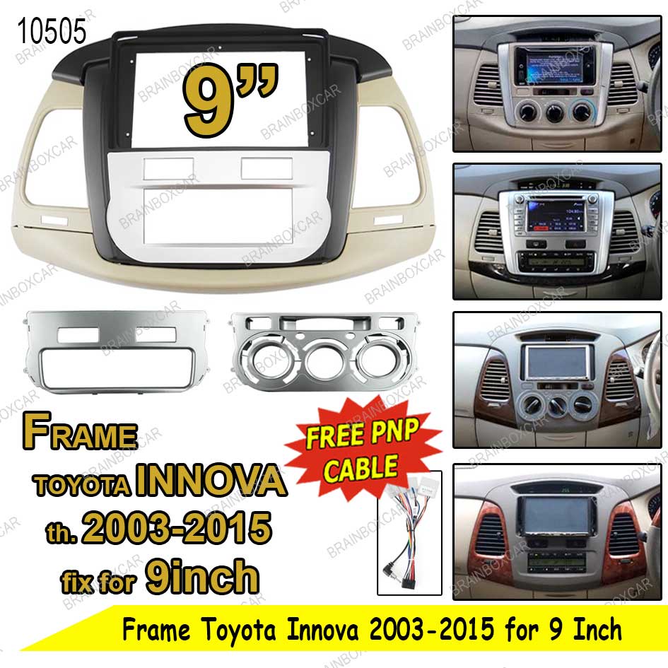 Jual Panel Head Unit Innova 9 Inch Tahun 2003-2015 Frame Bingkai Innova ...