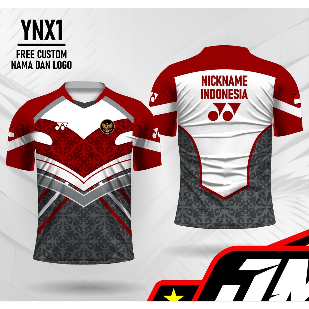 Jual jersey badminton kaos bulutangkis free custom nama dan logo | Shopee Indonesia