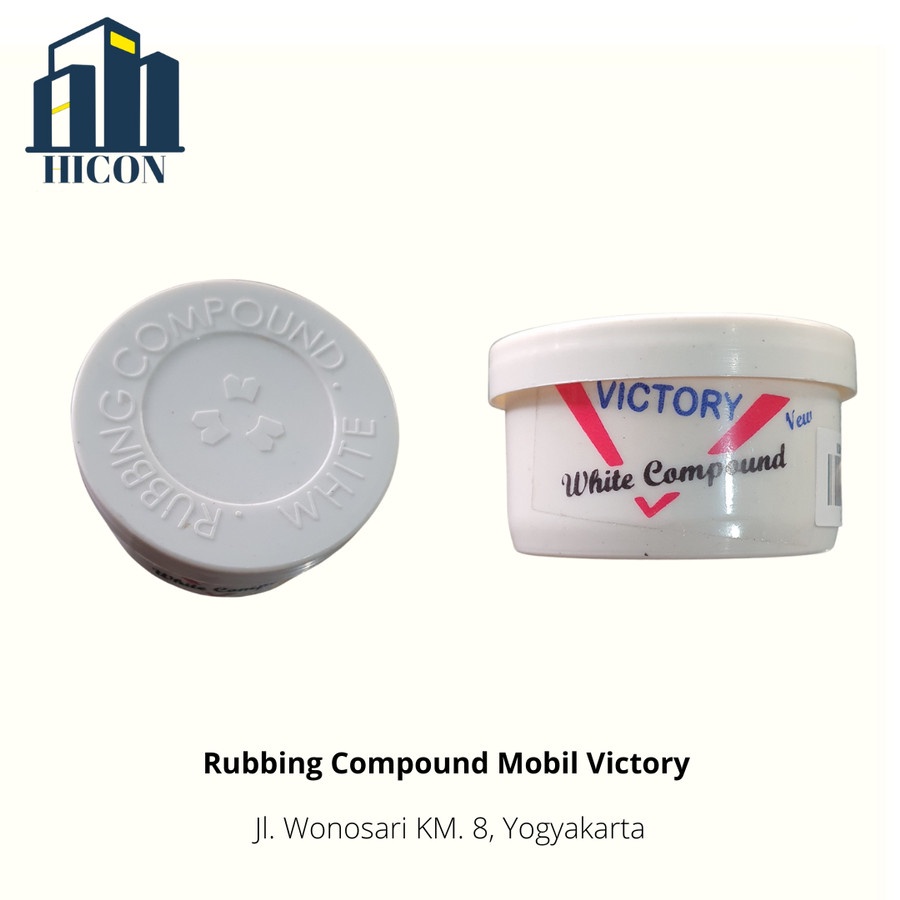 Jual White Rubbing Compound / Kompon Body Mobil Putih Victory 60gr ...