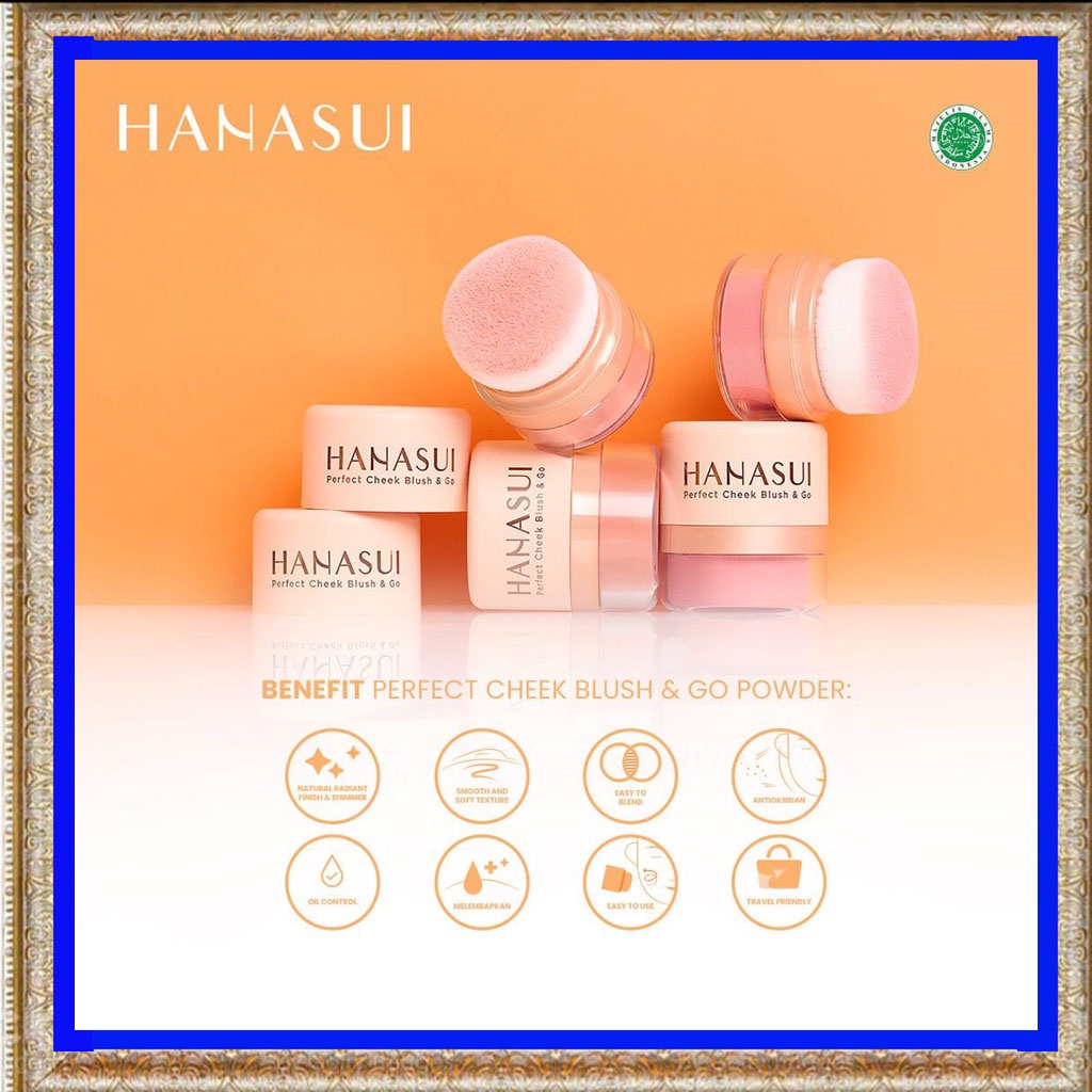 Jual HANASUI Perfect Cheek Blush & Go 2.5g | Powder Blush On | BPOM ...