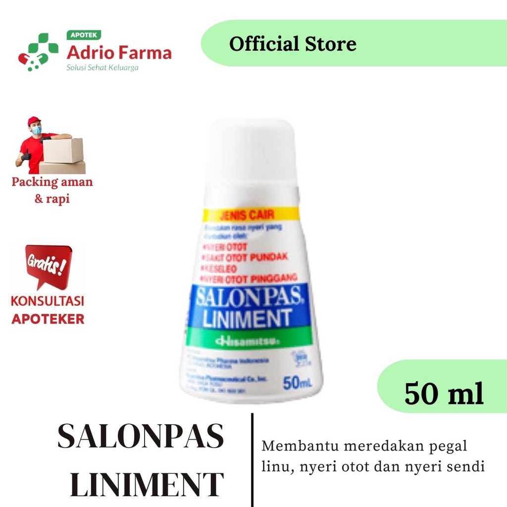 Jual SALONPAS LINIMENT CAIR PEREDA NYERI OTOT PEGAL LINU 50 ML | Shopee ...