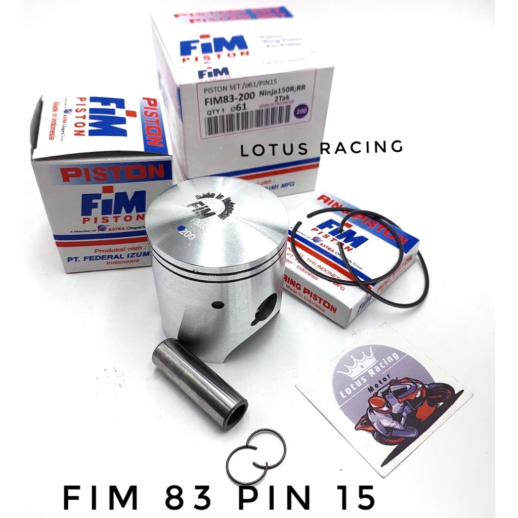 Jual piston fim ninja 150 ninja RR ninja R os std 25 50 75 100 125 150 ...