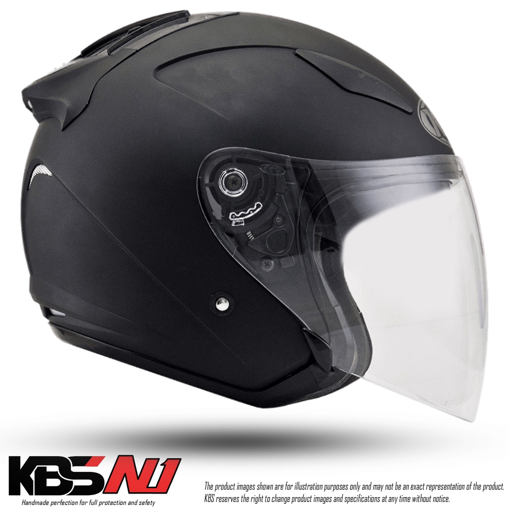 Jual Helm Half Face KBS N1 Galaxy Hitam Dof / Helm PREMIUM Pria Dan ...