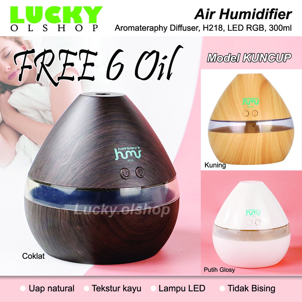 Jual Humidifier Diffuser Aromaterapi Pengharum Ruangan Elektrik LED RGB ...