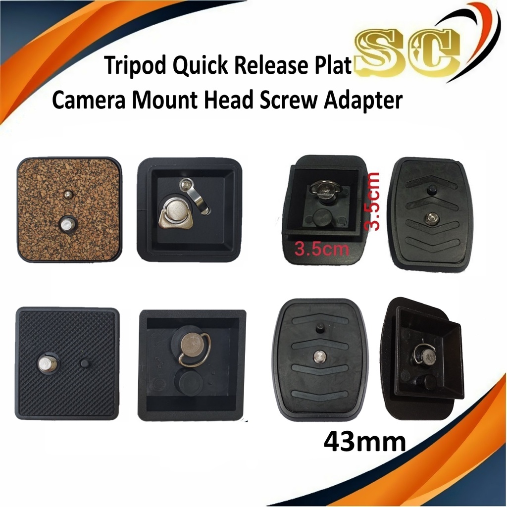 Jual Tripod Quick Release Plate / Kepala Tripod Universal | Shopee ...