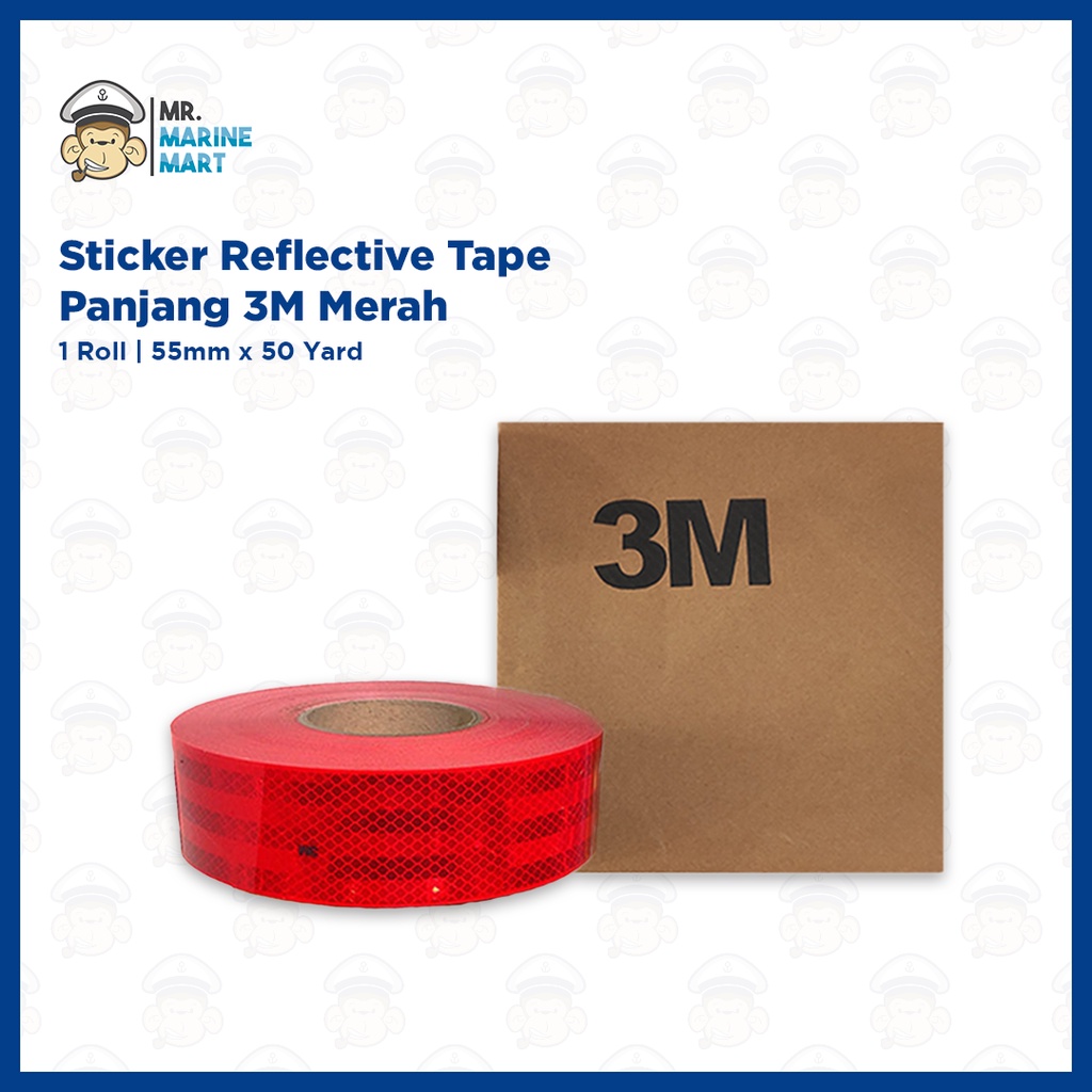 Jual Sticker Reflective Tape 3M Sticker Reflektor 3M Merah | Shopee ...