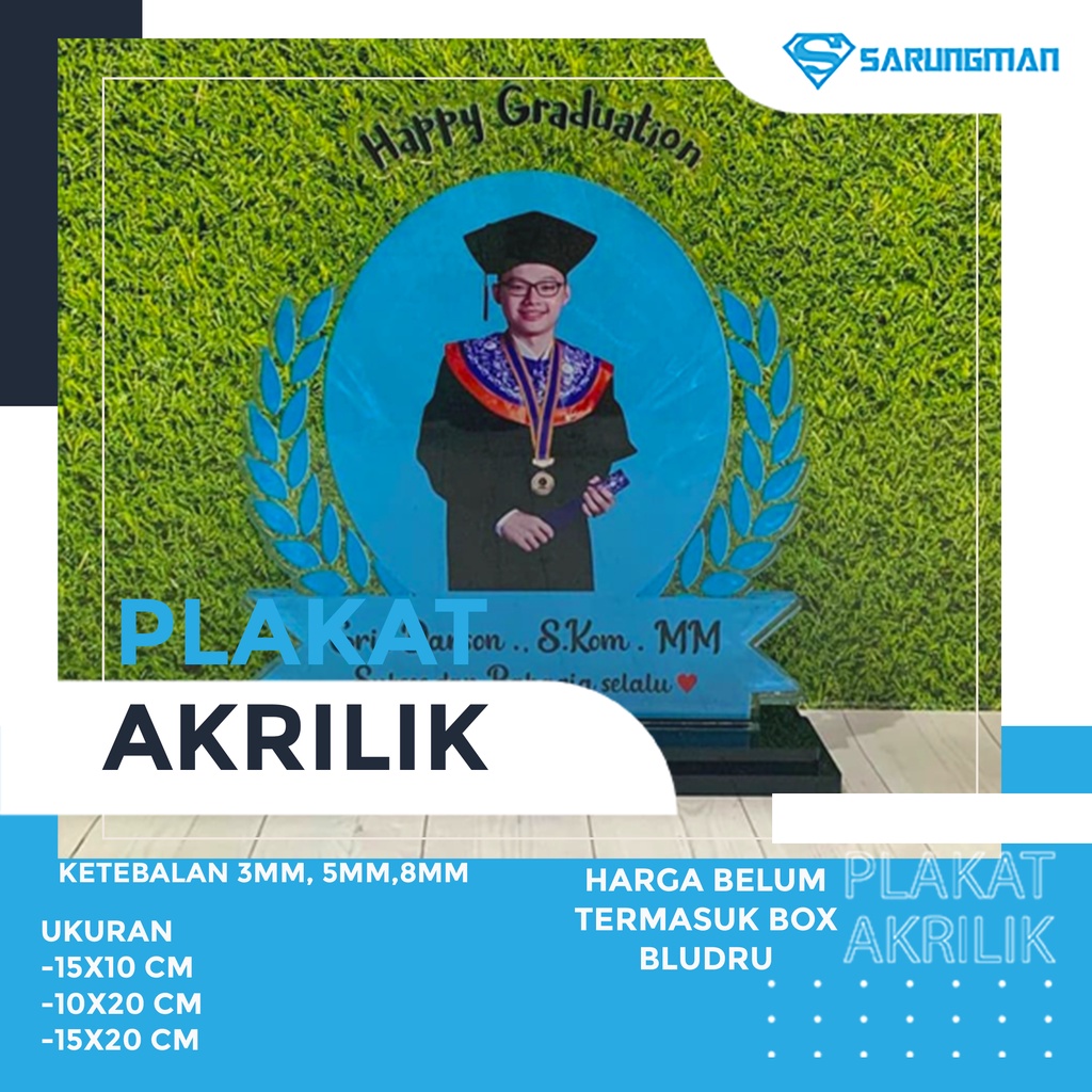 Jual Plakat wisuda Plakat Custom Plakat akrilik wedding Plakat akrilik ...