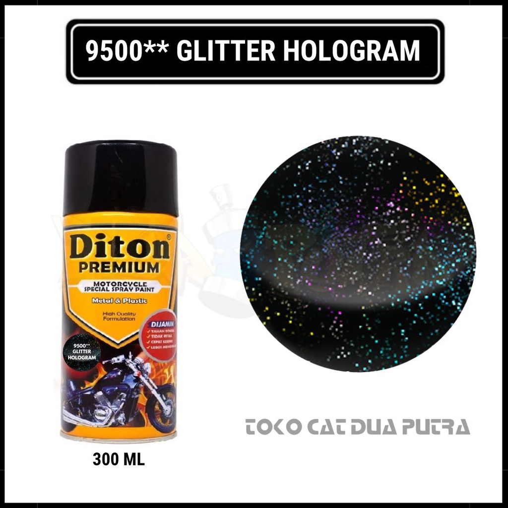 Jual Diton Premium 300ml GH 9500** Glitter Hologram | Shopee Indonesia