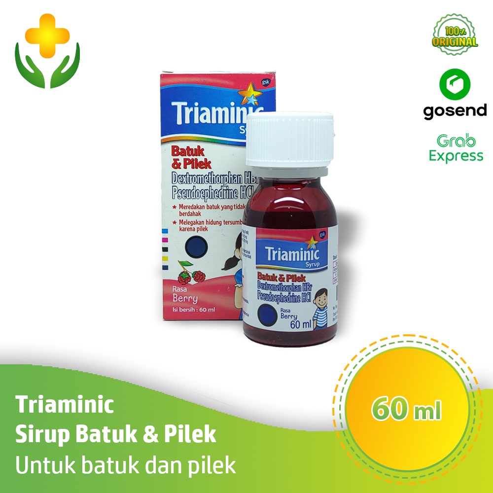 Jual Triaminic Batuk Pilek 60 ml Batuk Kering Pilek Anak Triaminic ...
