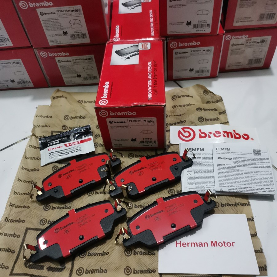 Jual Kampas Rem Belakang Brake Pad BREMBO ORIGINAL Honda CRV Turbo RW ...