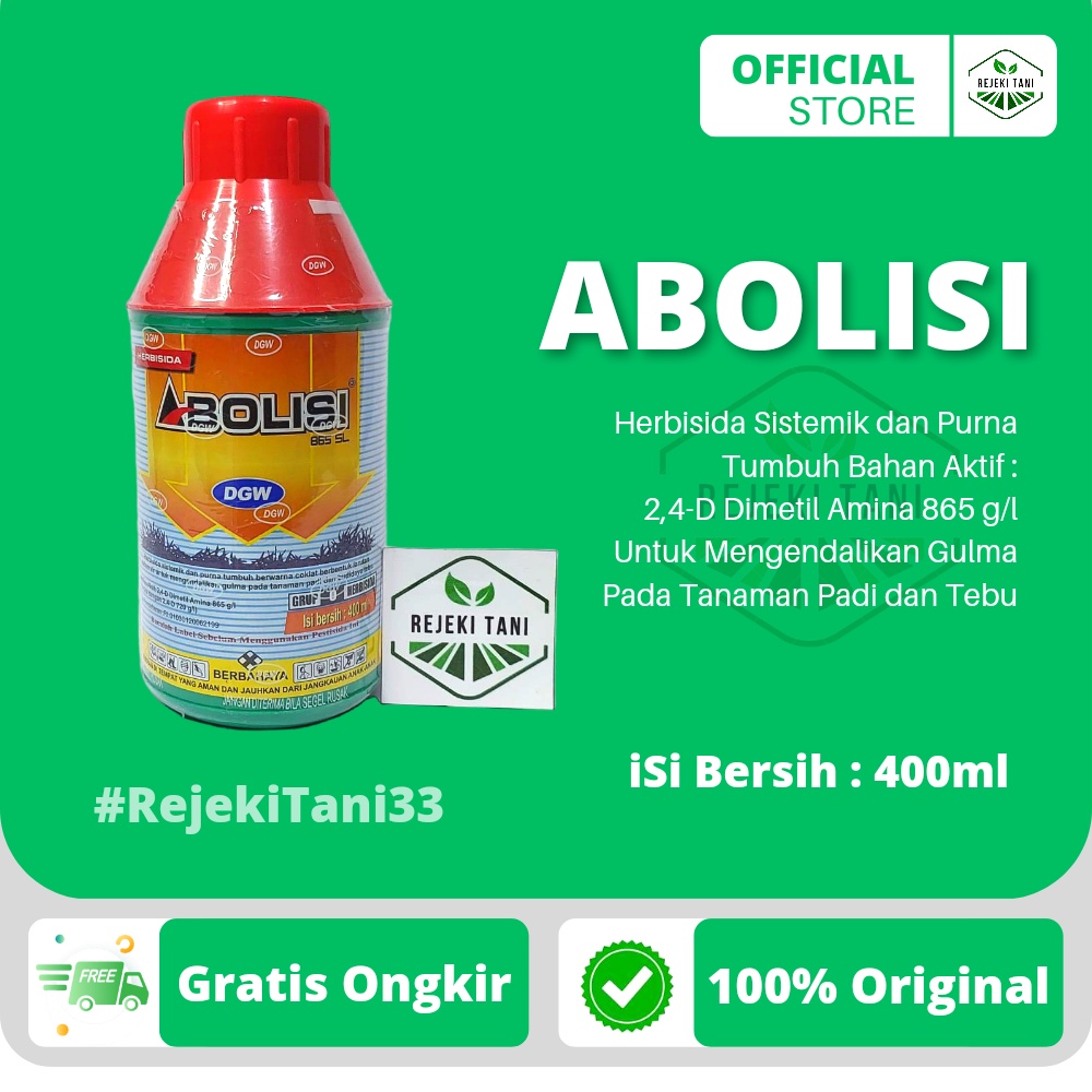 Jual Herbisida ABOLISI 865 SL 400ml Sistemik dan Purna Tumbuh Untuk ...