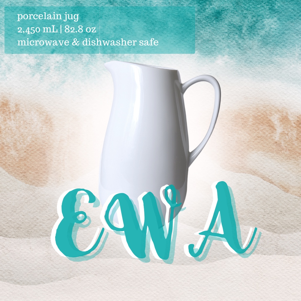 Jual EWA Porcelain Milk Jug | Teko Susu Porcelain Keramik | Shopee ...