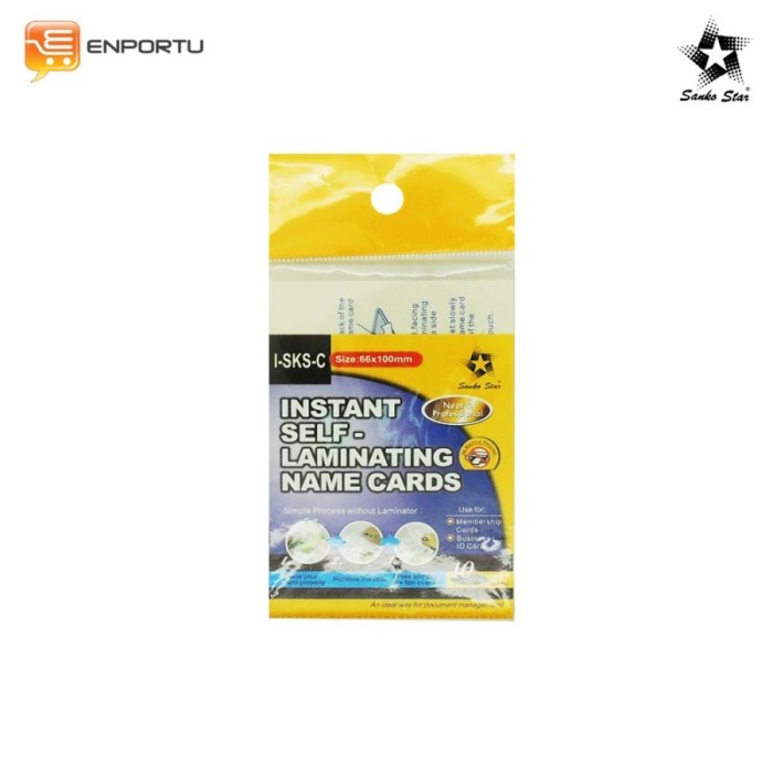 Jual [Now Ready] Instant Laminating Ktp/ Plastik Laminating Ktp Sanko ...