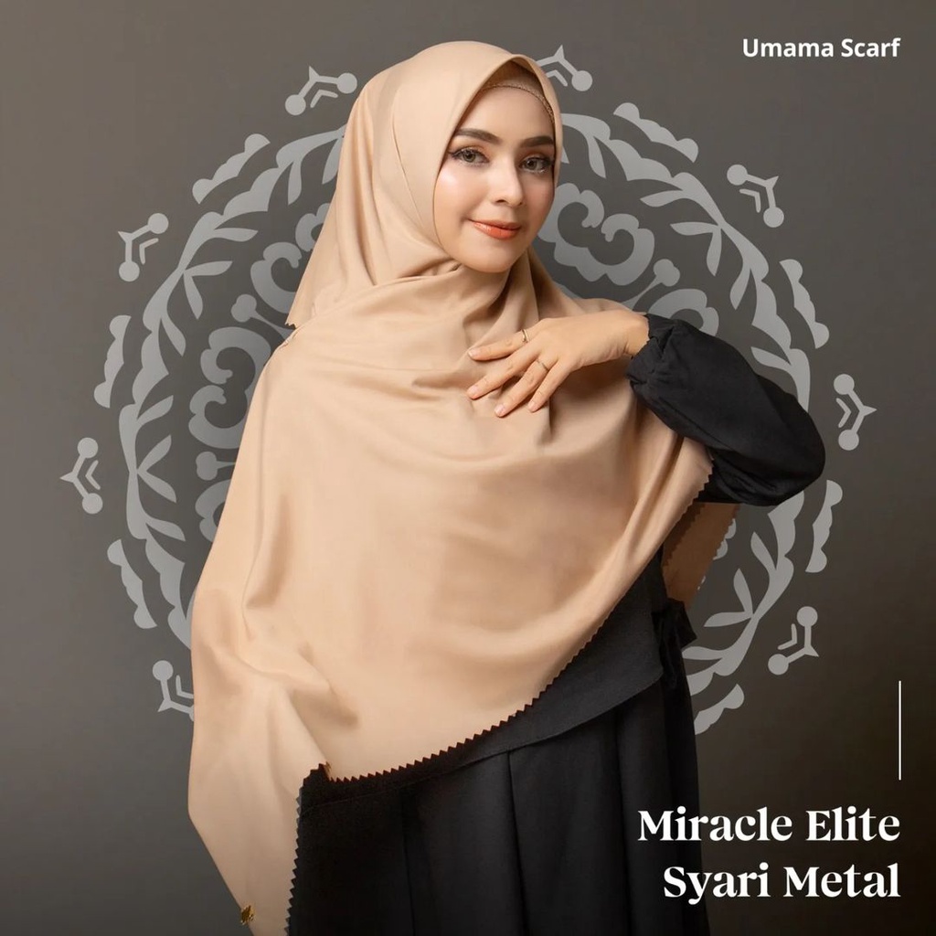 Jual PREMIUM UMAMA METAL LOGO Hijab Segi Empat Laser Cut MIRACLE ELITE ...