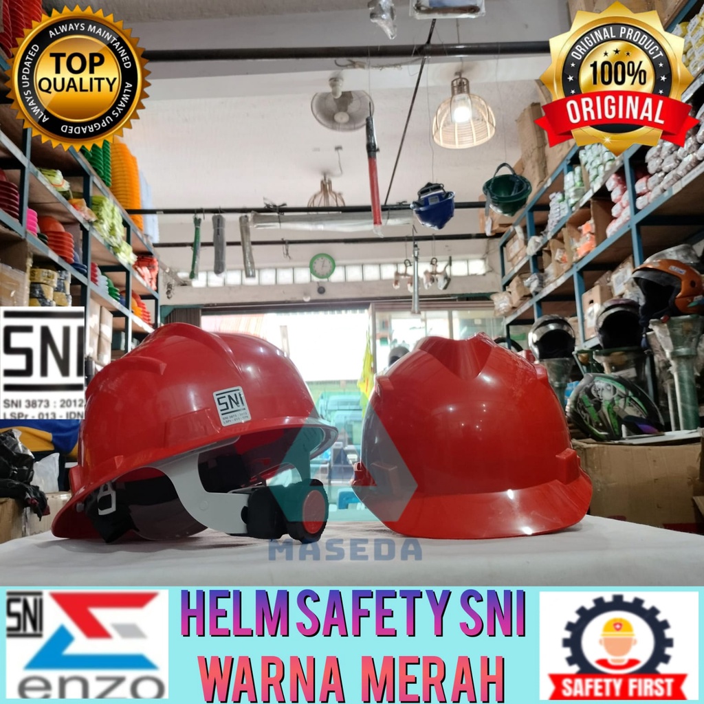 Jual SAFETY HELMET HELM HELEM PROYEK KERJA BISA PUTAR ENZO SUCOFINDO ...