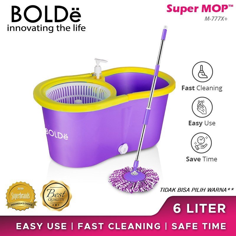 Jual BOLDe Alat Pel Super Mop M-777X+ (Botol + Lubang Drainase ...