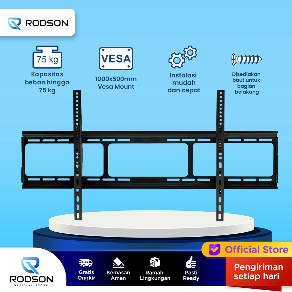 Jual Rodson Bracket TV Monitor LED LCD PDP RBT100 60"-100" inch Wall ...