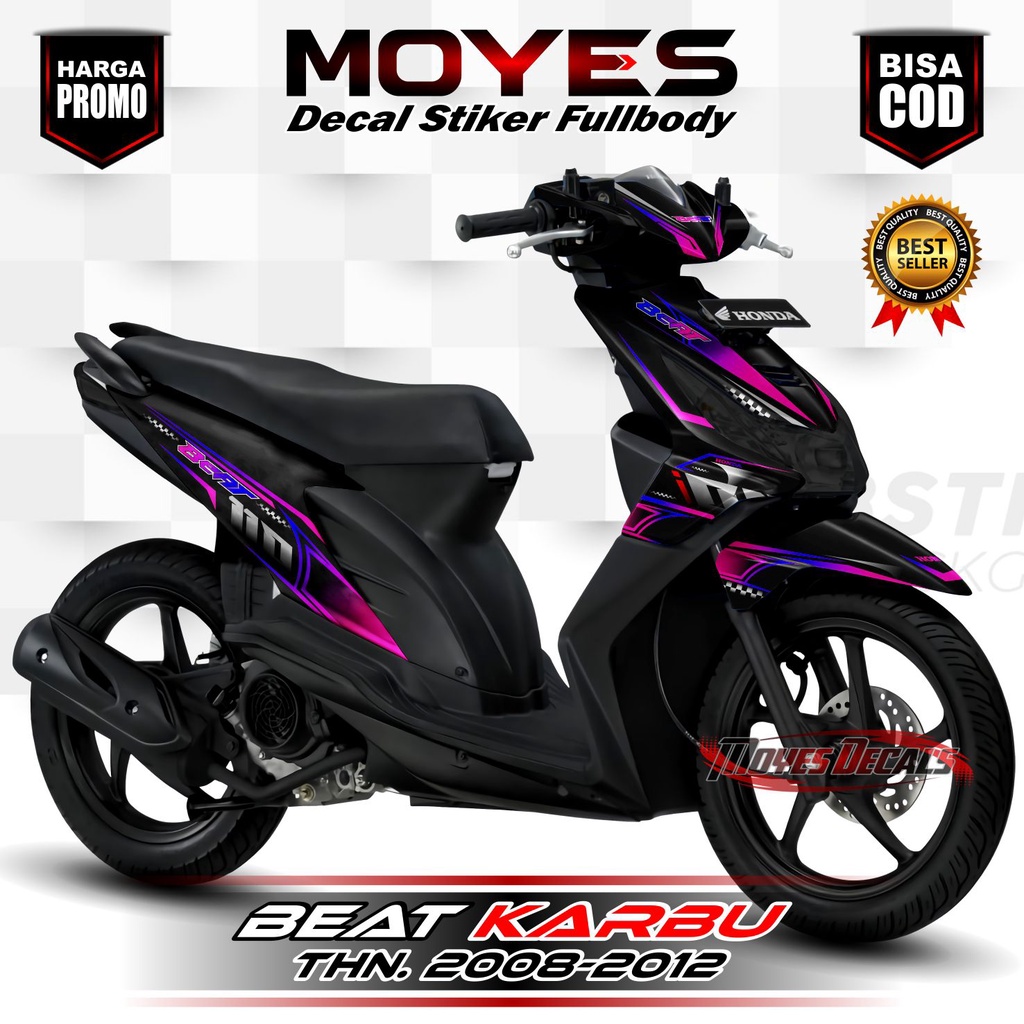 Jual Decal Beat Karbu / Stiker Beat Karbu / Decal Beat Lama / Moyes ...