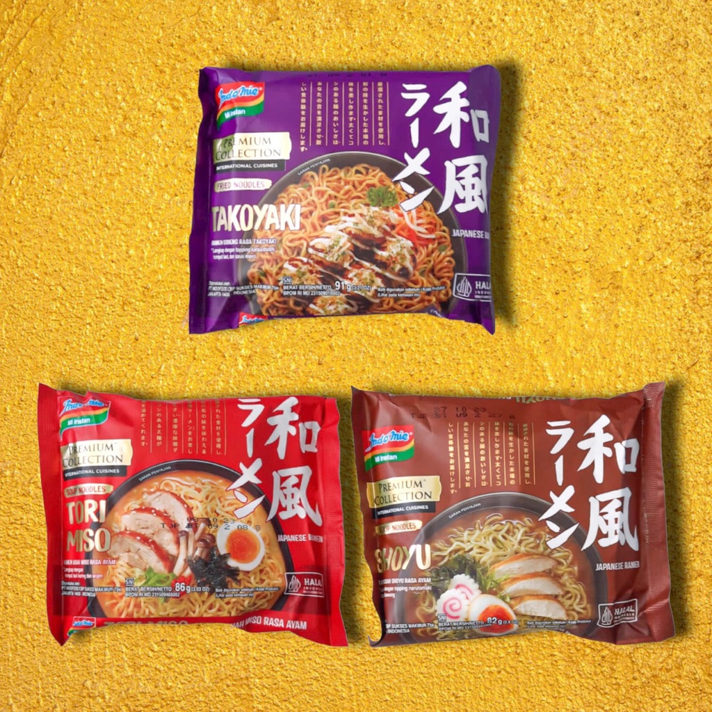 Jual INDOMIE RAMEN JEPANG JAPANESE RAMEN TORI MISO INDOMIE SHOYU ...
