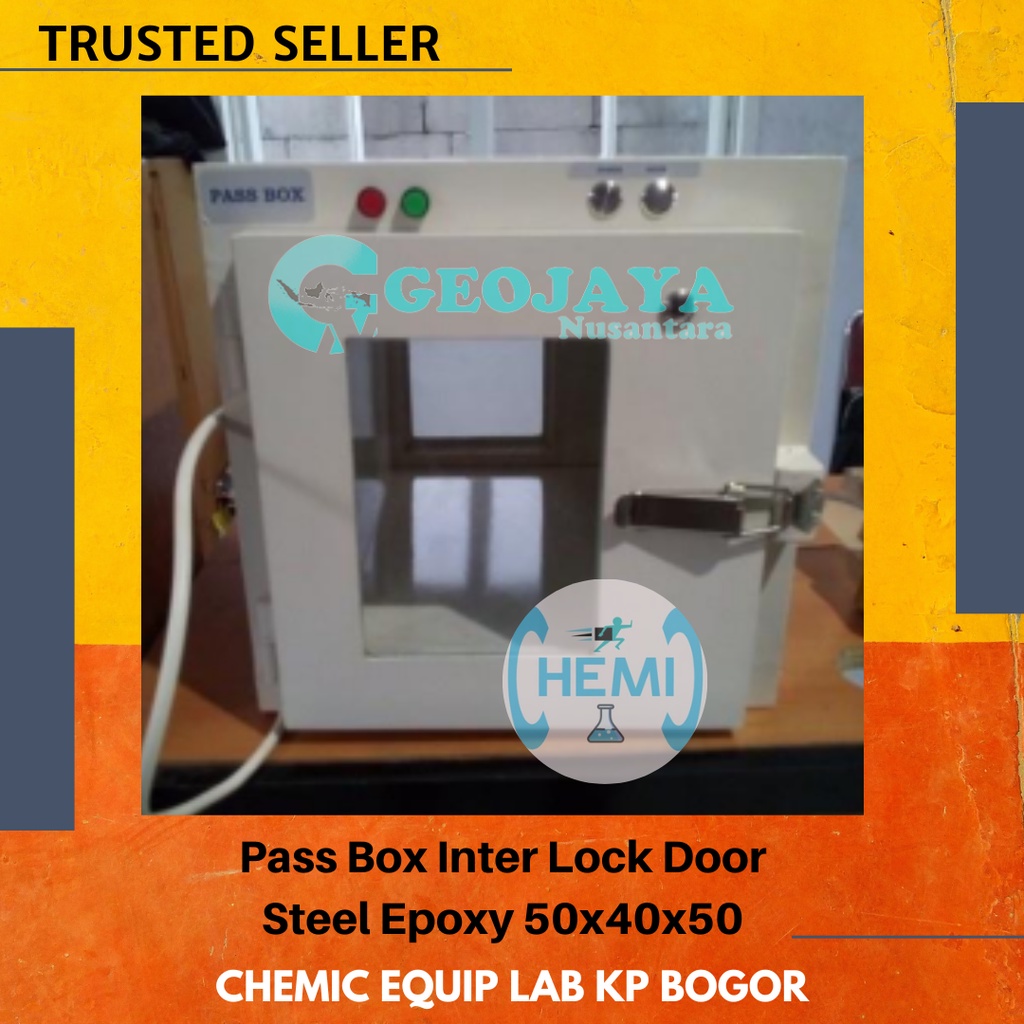 Jual Pass Box Inter Lock Door Steel Epoxy 50x40x50 | Shopee Indonesia